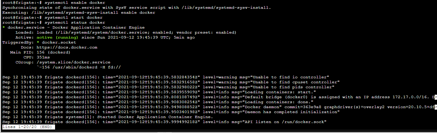 Installation de Frigate dans un LXC Proxmox